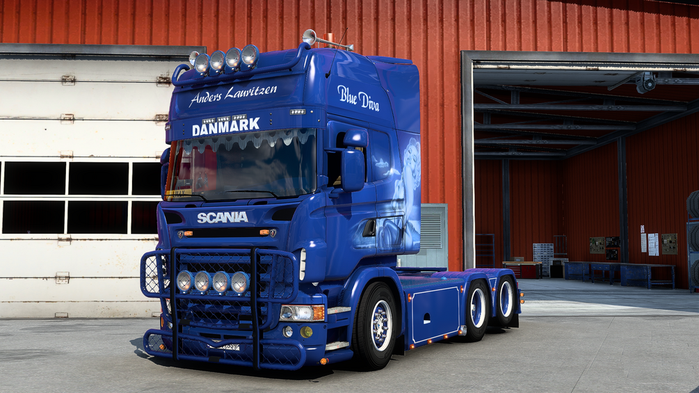 Scania RJL 5s Anders Lauritzen "Blue Diva" Skin