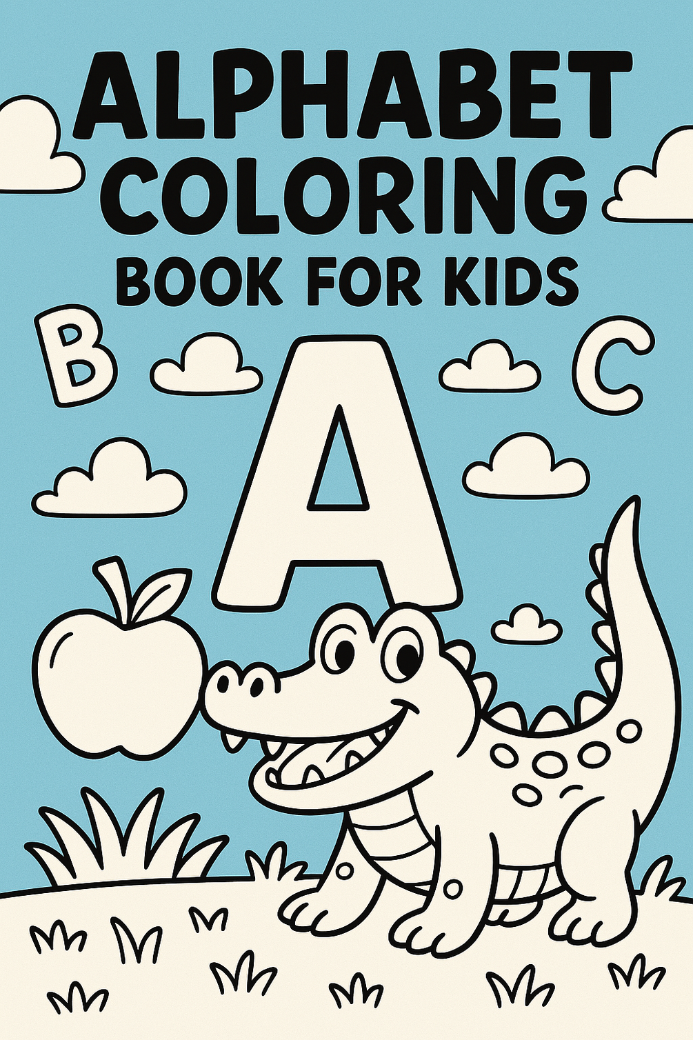 Alphabet Coloring Book for Kids: Fun and Easy ABC Coloring Pages for ...