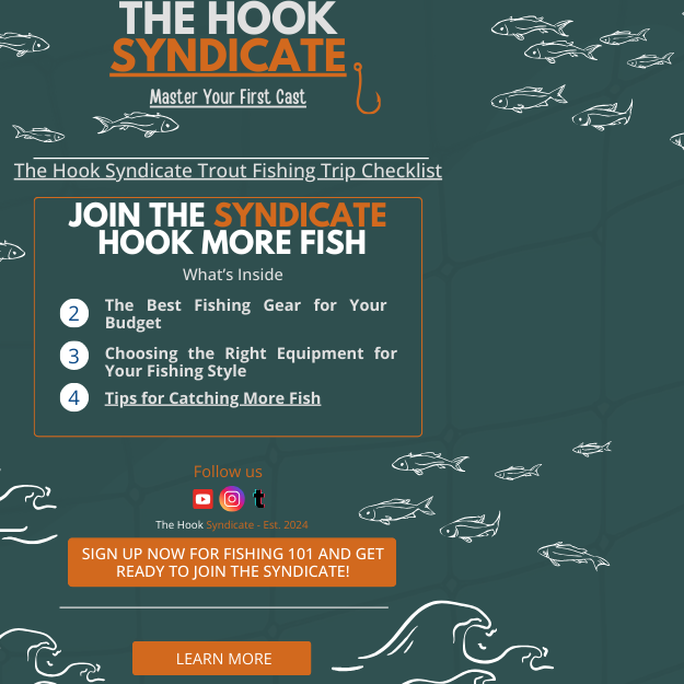 The Hook Syndicate Trout Fishing Trip Checklist
