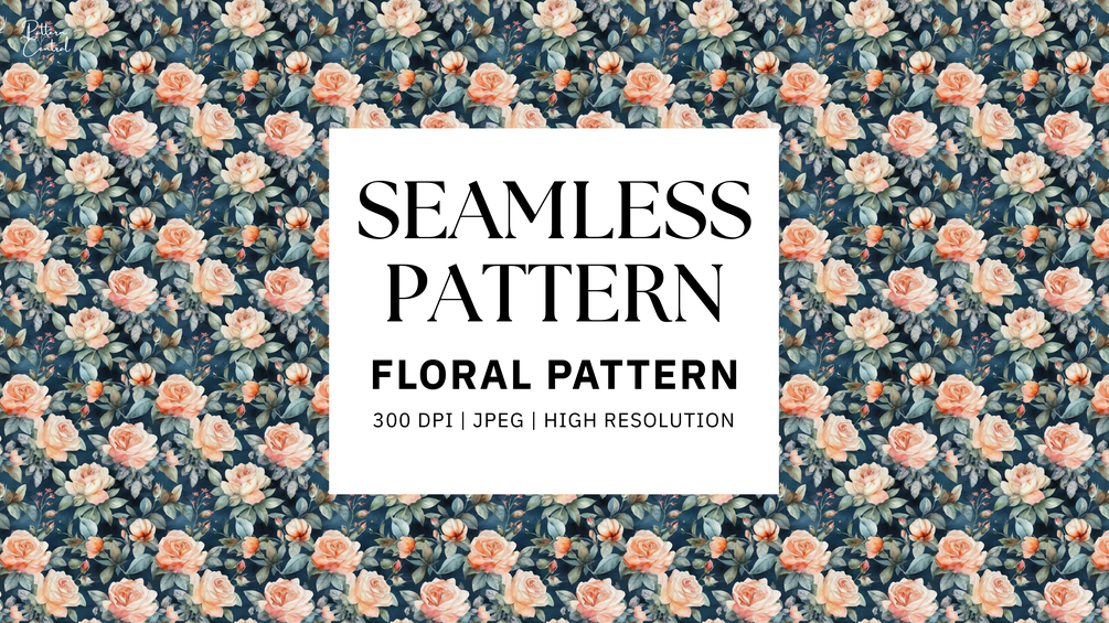 Floral Seamless Pattern | Repeatable pattern for print and DIY Projects