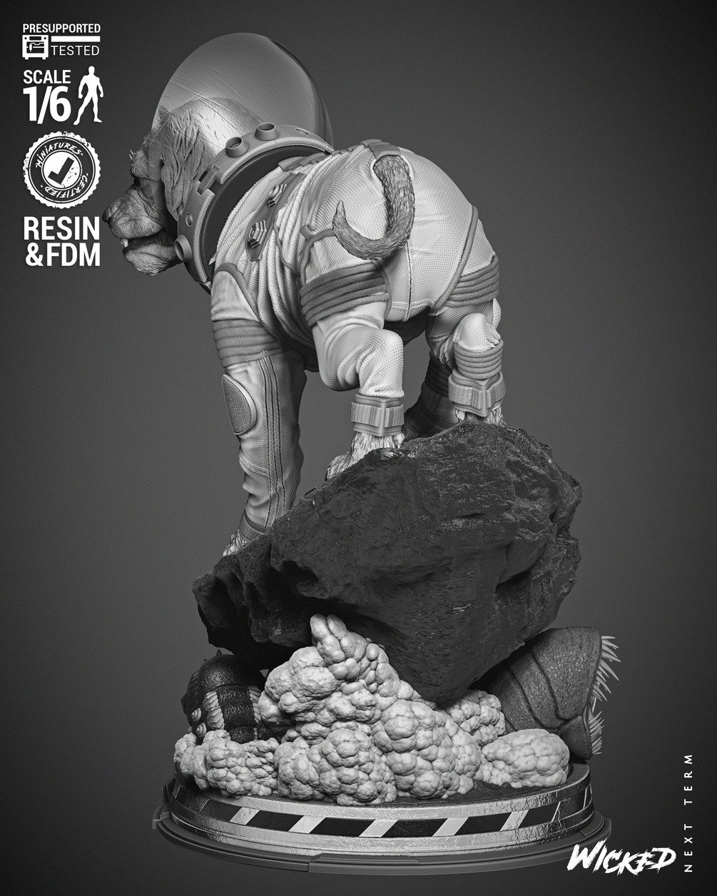 Wicked Marvel Cosmo Sculpture: Tested and ready for 3D printing