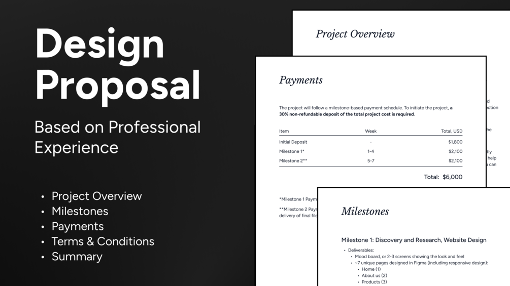 Professional Design Proposal