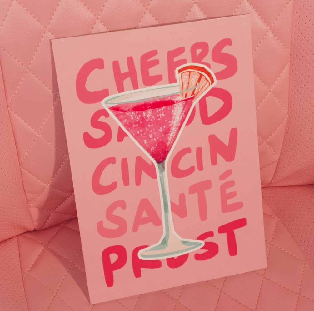 Pink Cosmopolitan Art