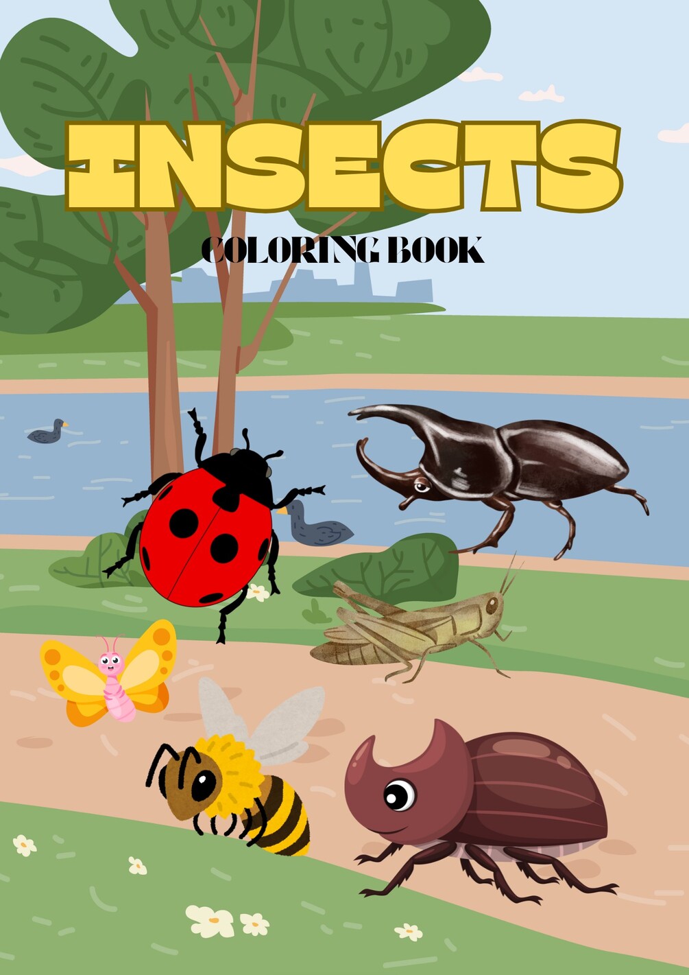Insects Coloring Book