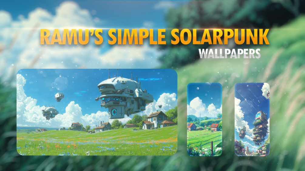 Ramu's Simple SolarPunk Wallpapers