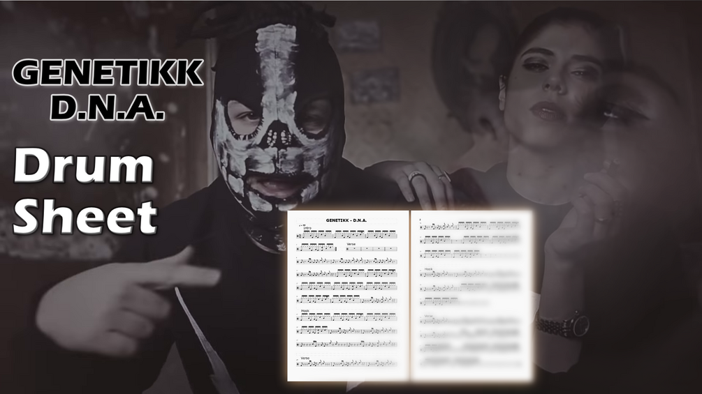 Drum sheet for D.N.A. by Genetikk