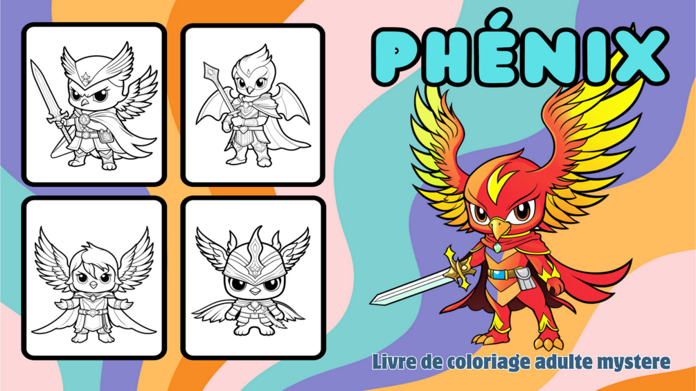 Phoenix Coloring Book for Kids | 50 Coloring Designs