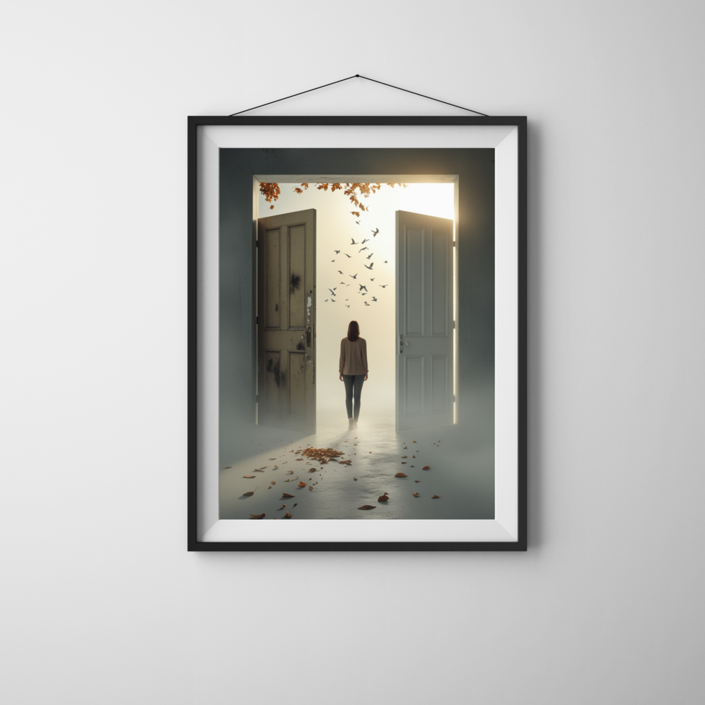 Freedom Within – Minimalist Surreal Wall Art Print