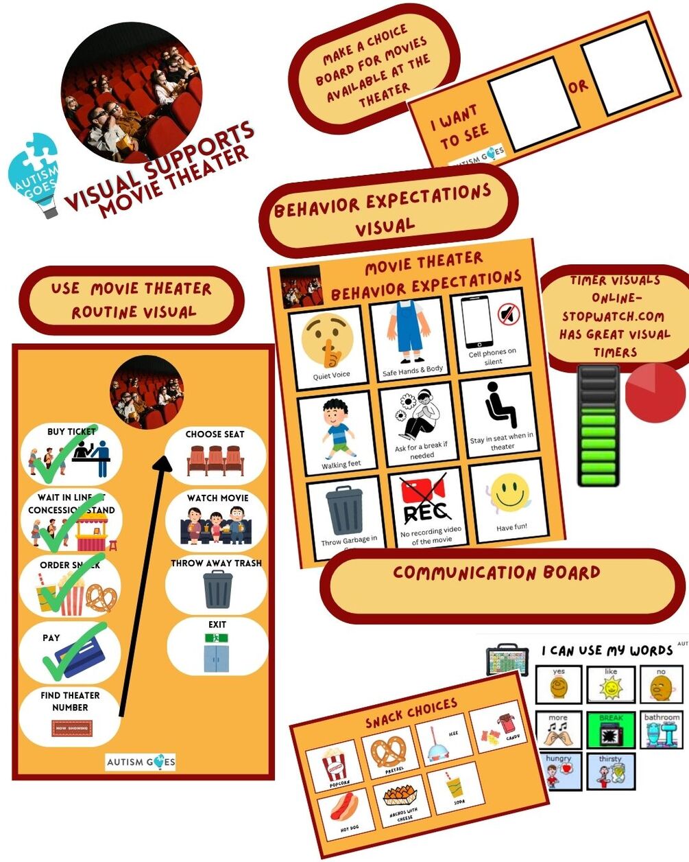 Movie Theater Visual Supports