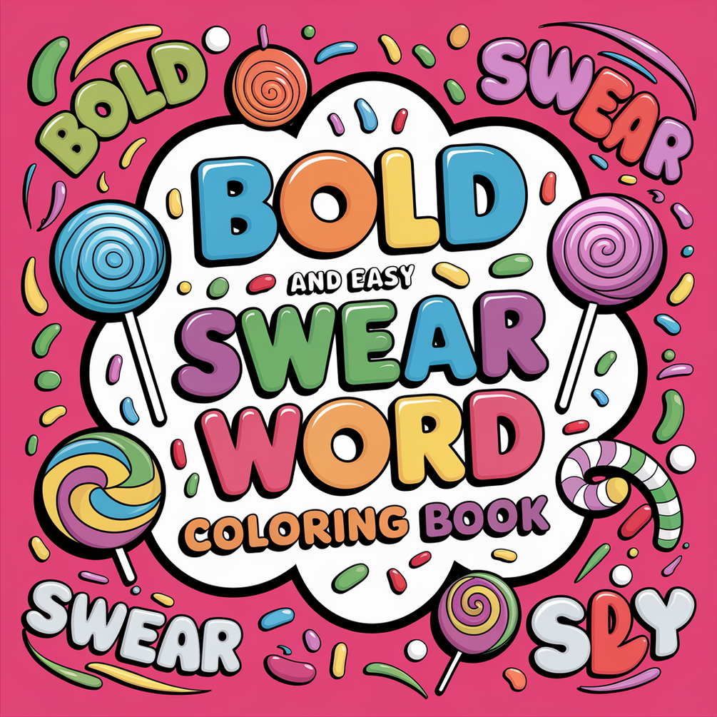 Bold & Easy Swear Coloring Book for Kids – 50 Adult-Approved, Stress ...
