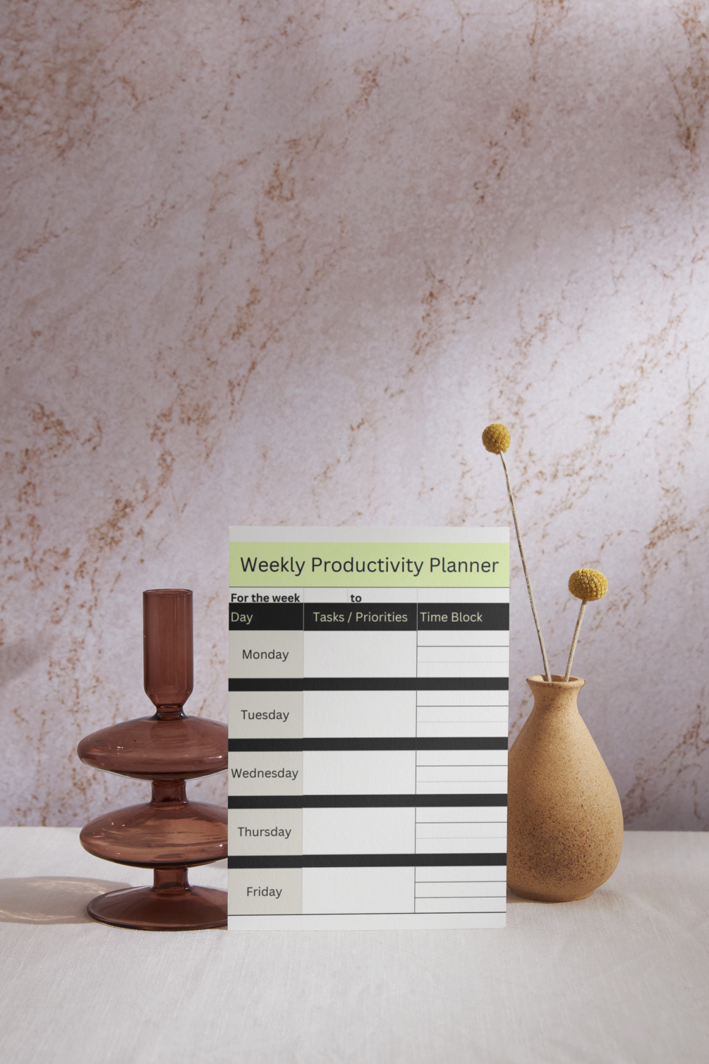 Weekly Productivity Planner