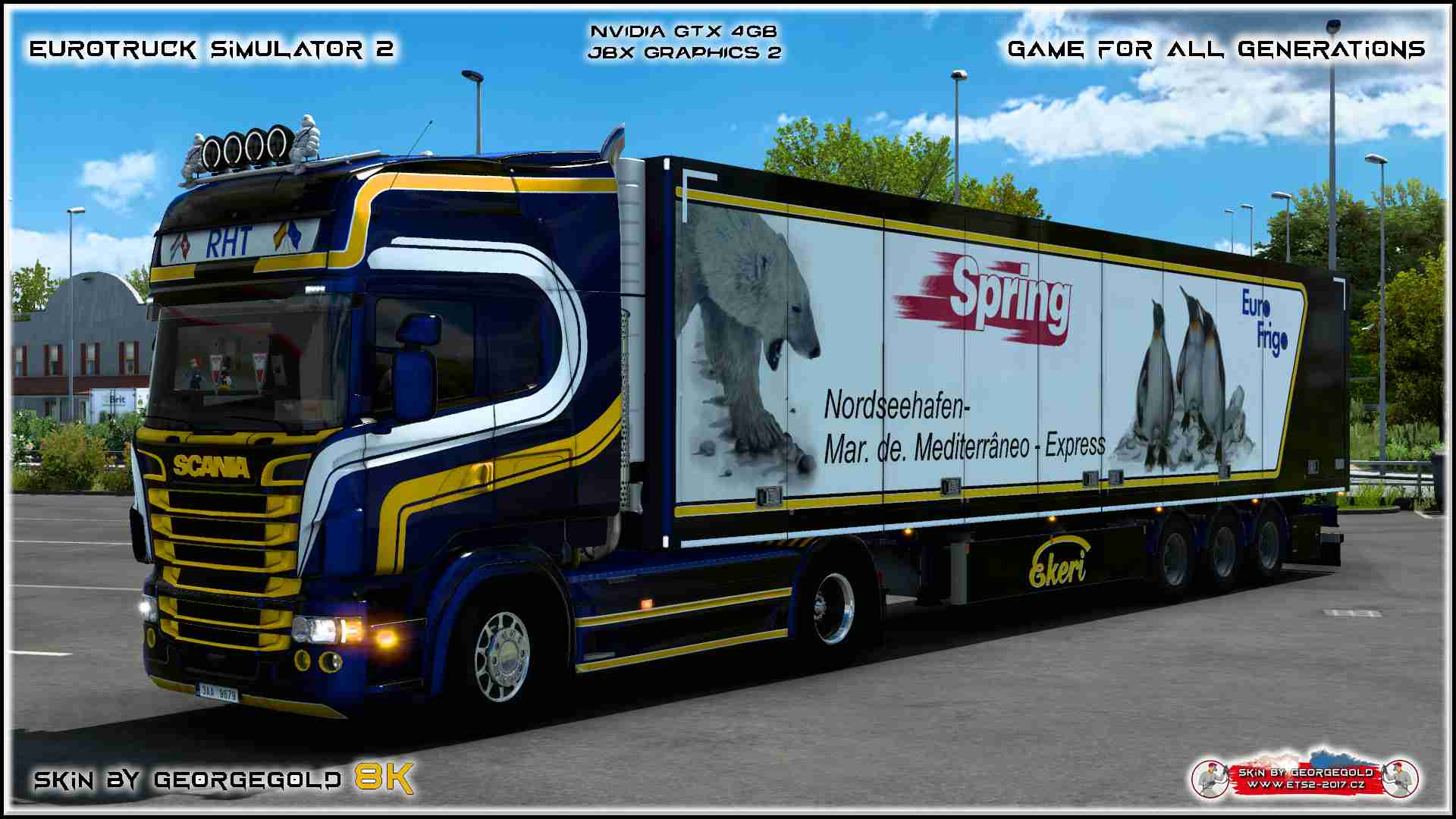 ETS2 Skin Combo Scania RJL Spring Transport