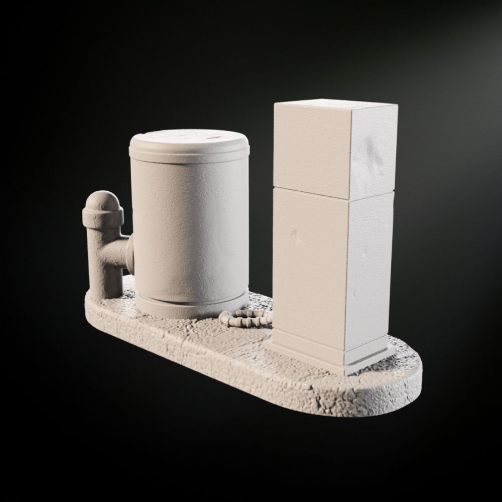 Sci-Fi Gas Pump STL | Futuristic Fuel Station Prop | 3D Printable ...