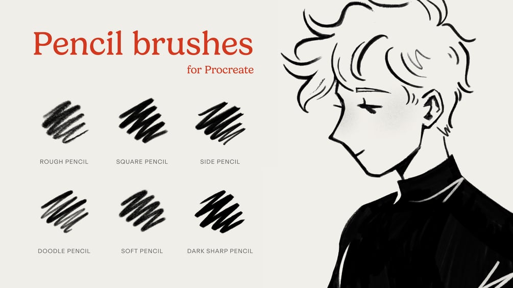 FREE! Pencil brushes for Procreate