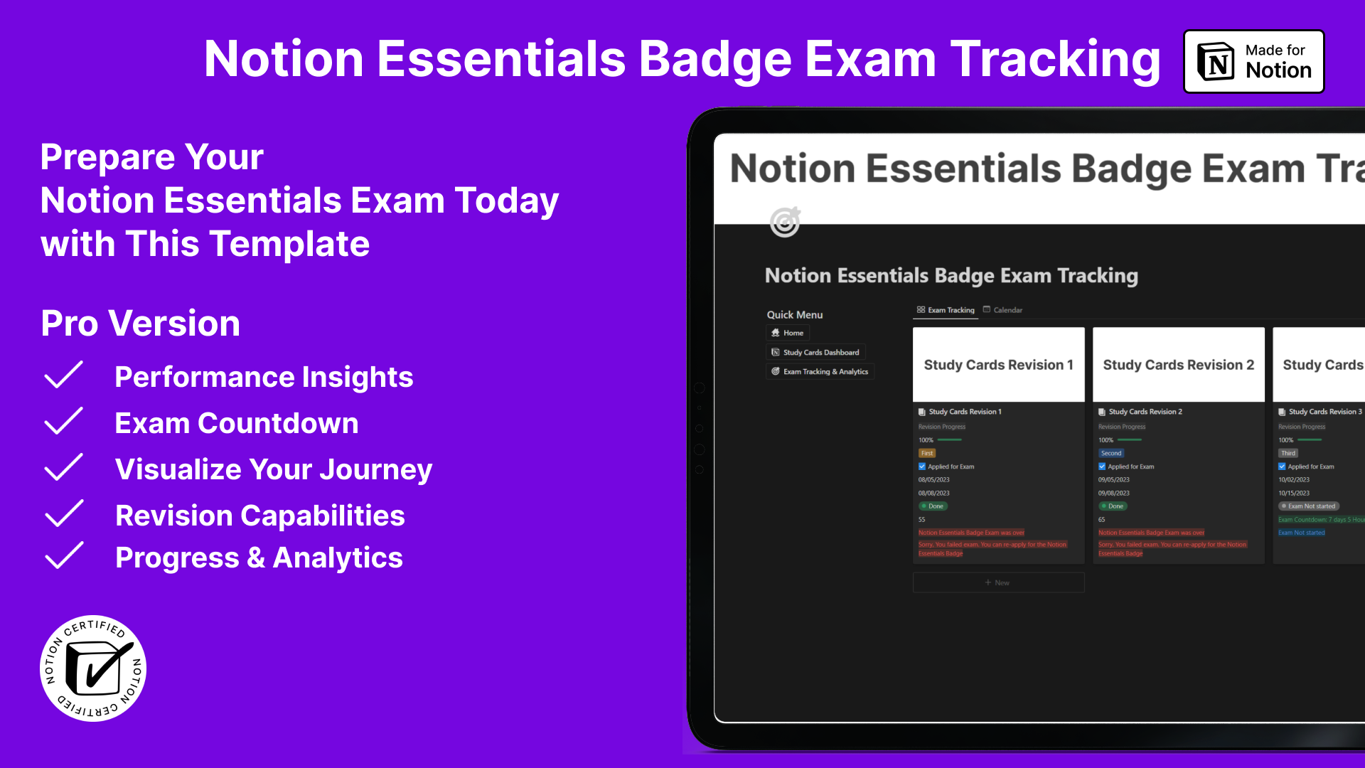 Notion Essentials Badge Study Cards Pro - Notion Circles