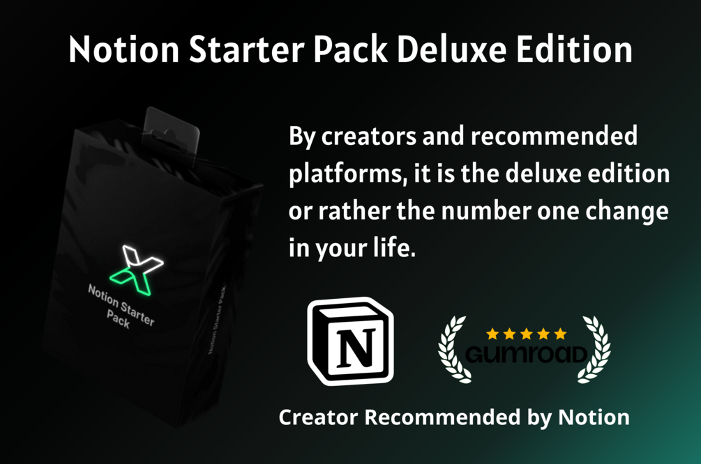 Notion Starter Pack | Deluxe Edition