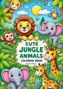 Printable Jungle Animal Coloring Book for Kids – Fun Activity Pages