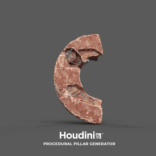 Houdini Tutorial Procedural Pillar Generation