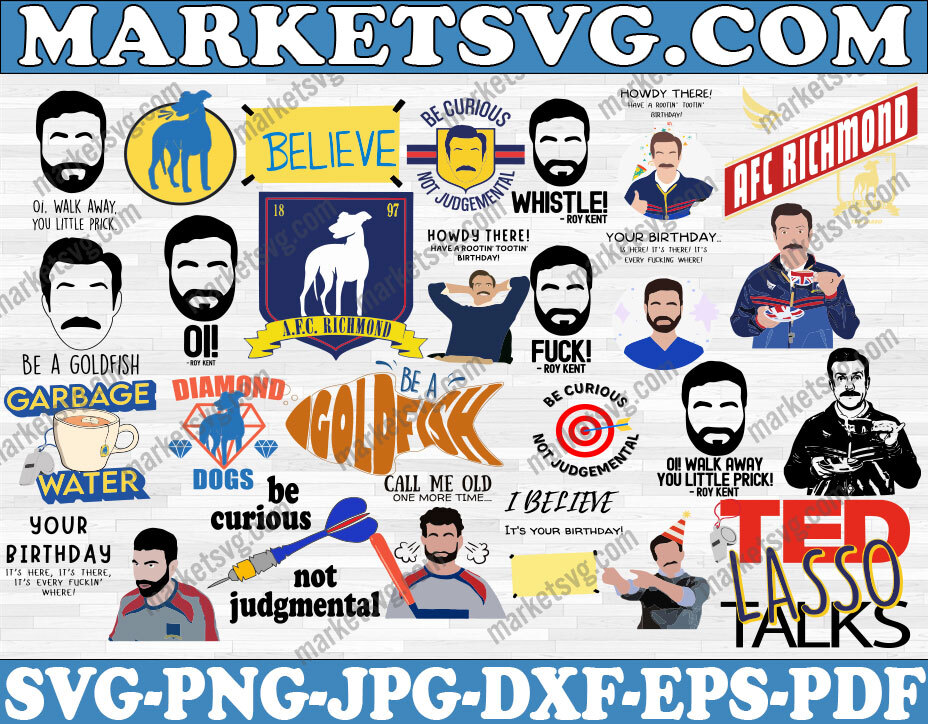 Afc Richmand Bundle svg, Ted Lasso Svg, Roy Kent Bundle Svg, Be A ...