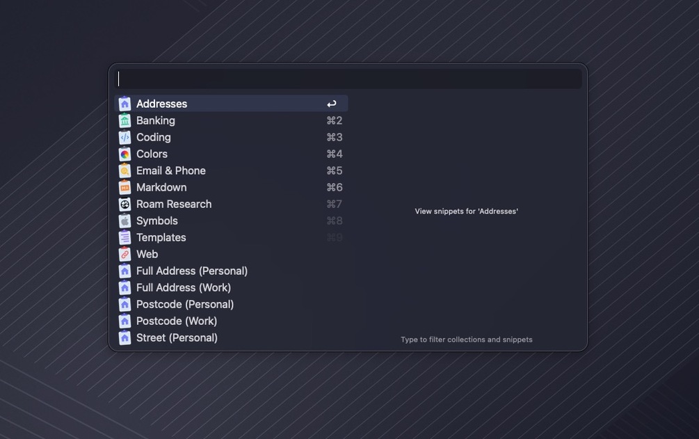 Alfred Snippet Collection Icons