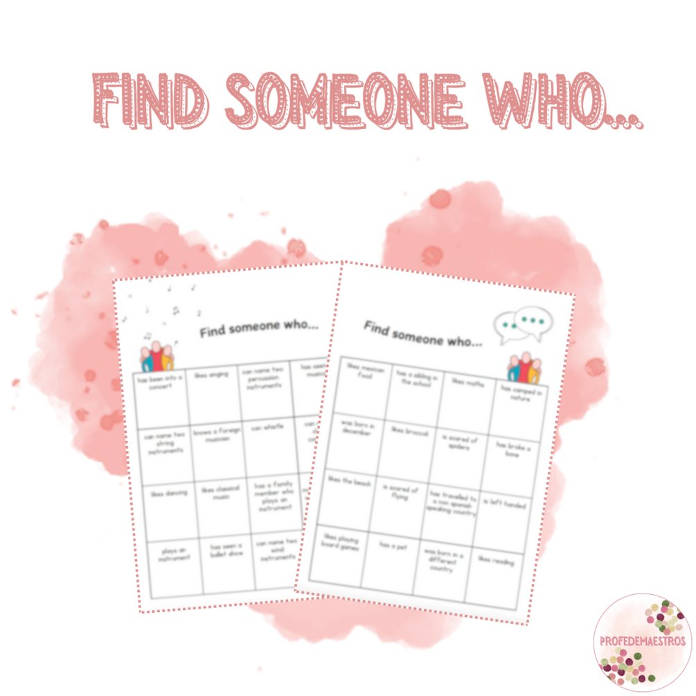 Find someone who... (english version)