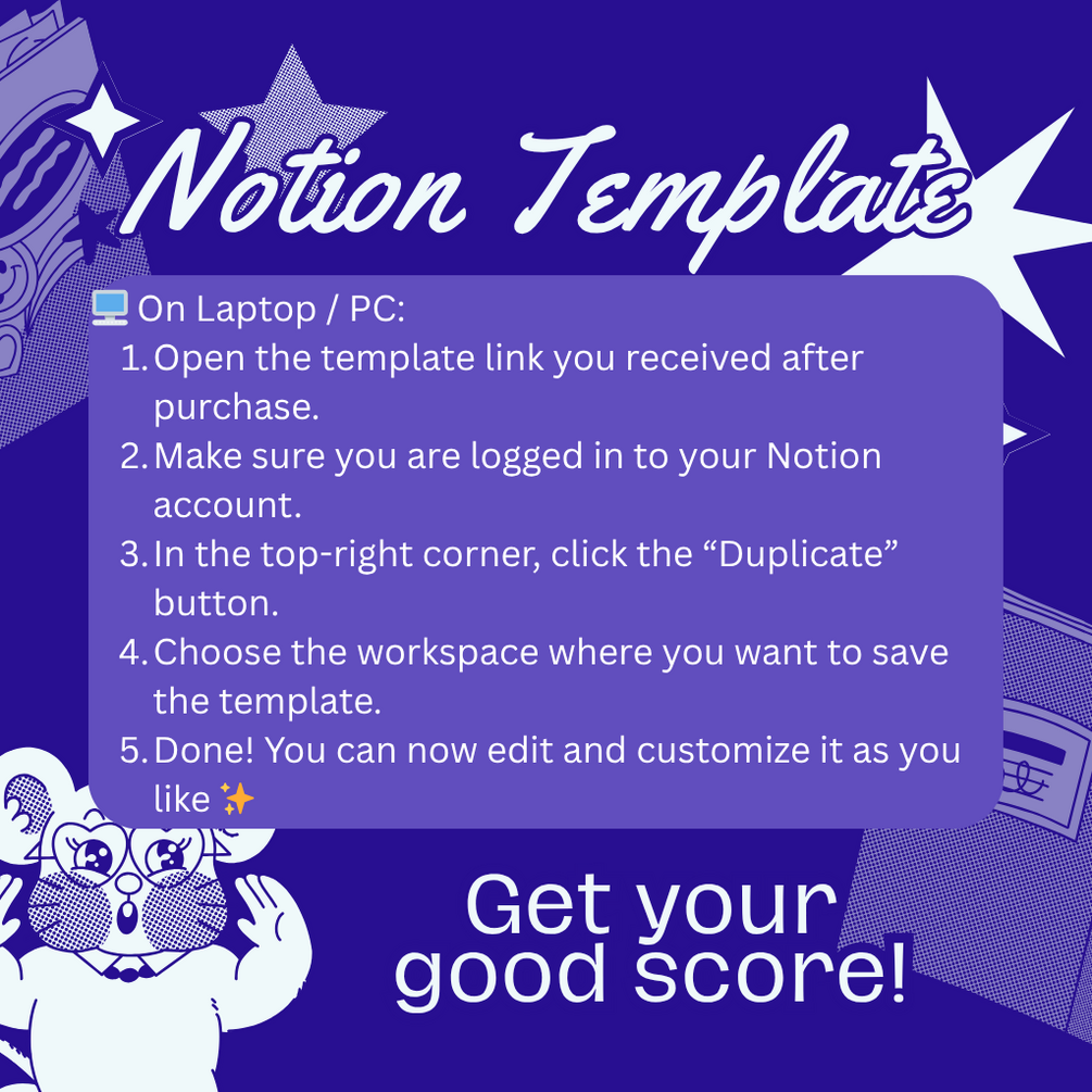Productive Study Planner (Notion template)