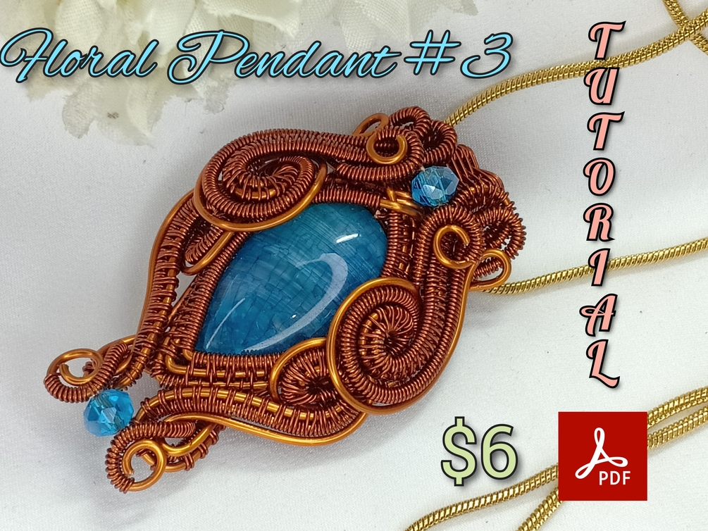 Tutorial: Floral Pendant #3