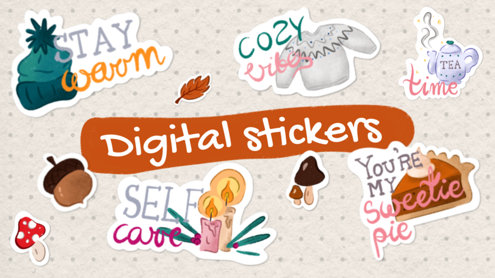Cozy fall stickers 2022