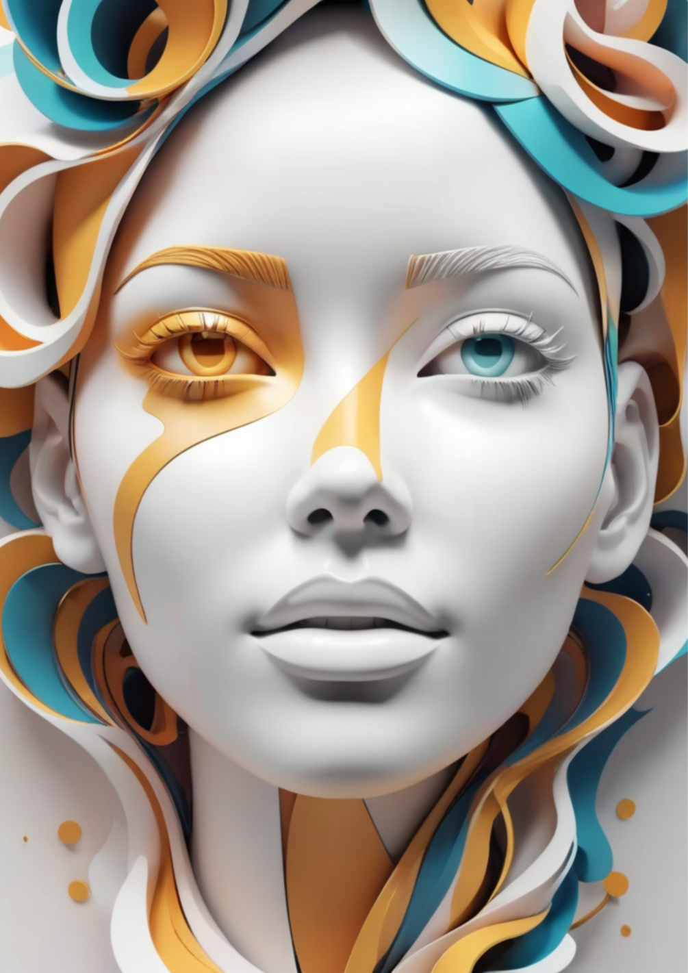 Beautiful abstract wall art