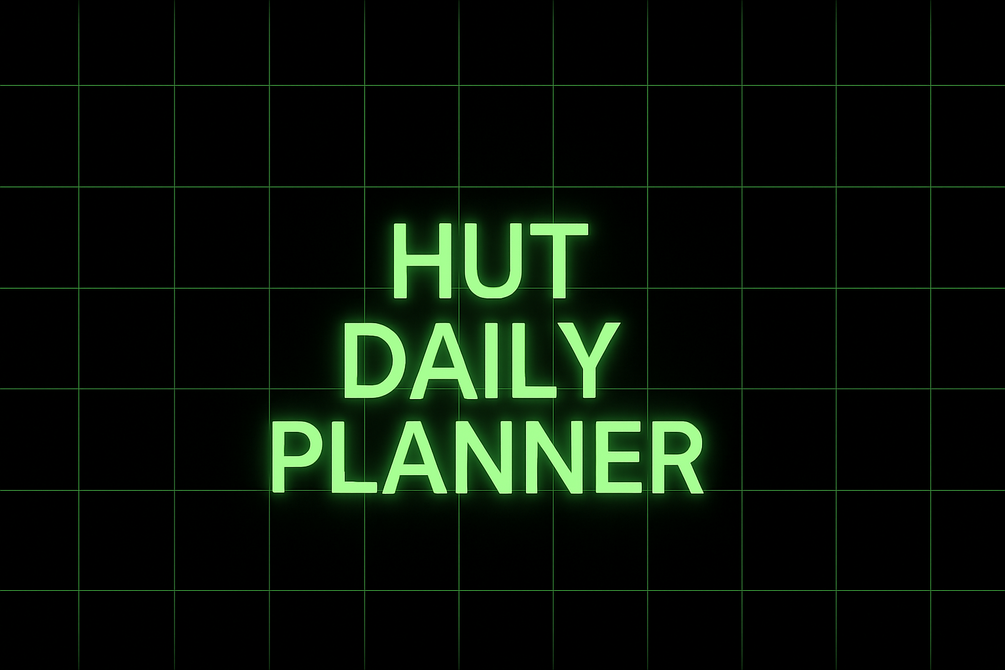 HUT Daily Planner – A Simple Notion Template