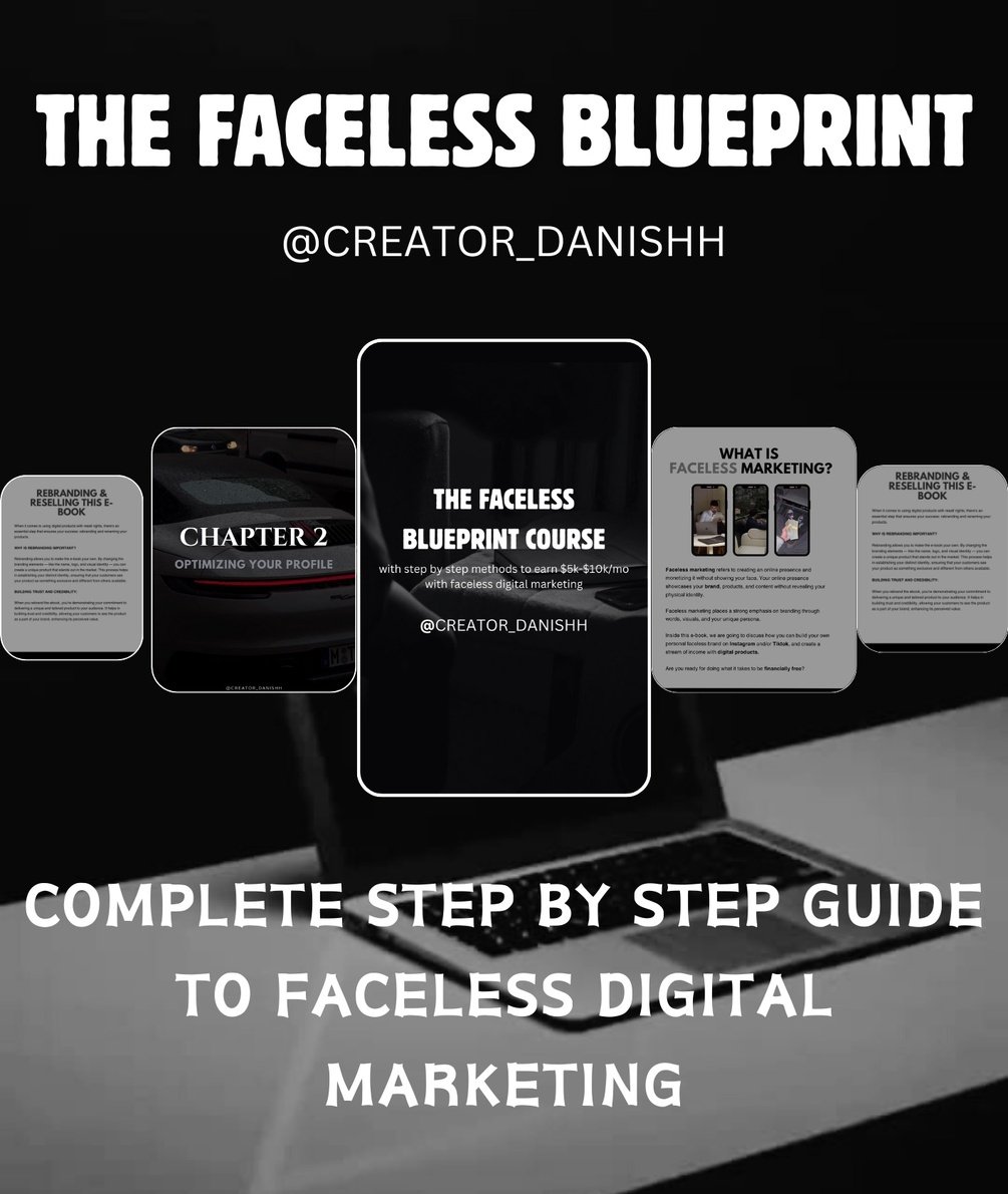 The Faceless Blueprint (MRR & PLR)