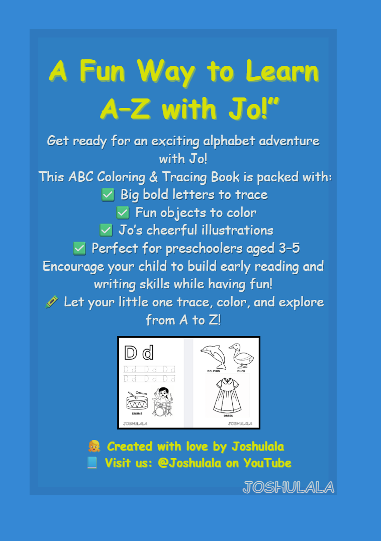 ABC Coloring & Tracing Book for Kids