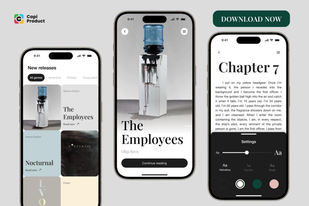 Book Reading App Design Concept
