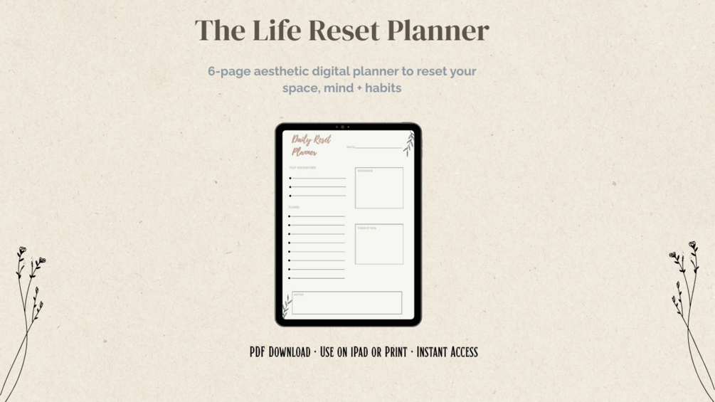 The Life Reset Planner