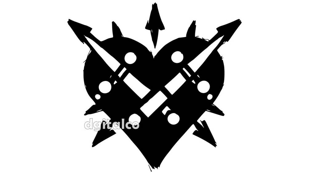 Elevate Your Art with the Edgy Urban Punk Sacred Heart Vector