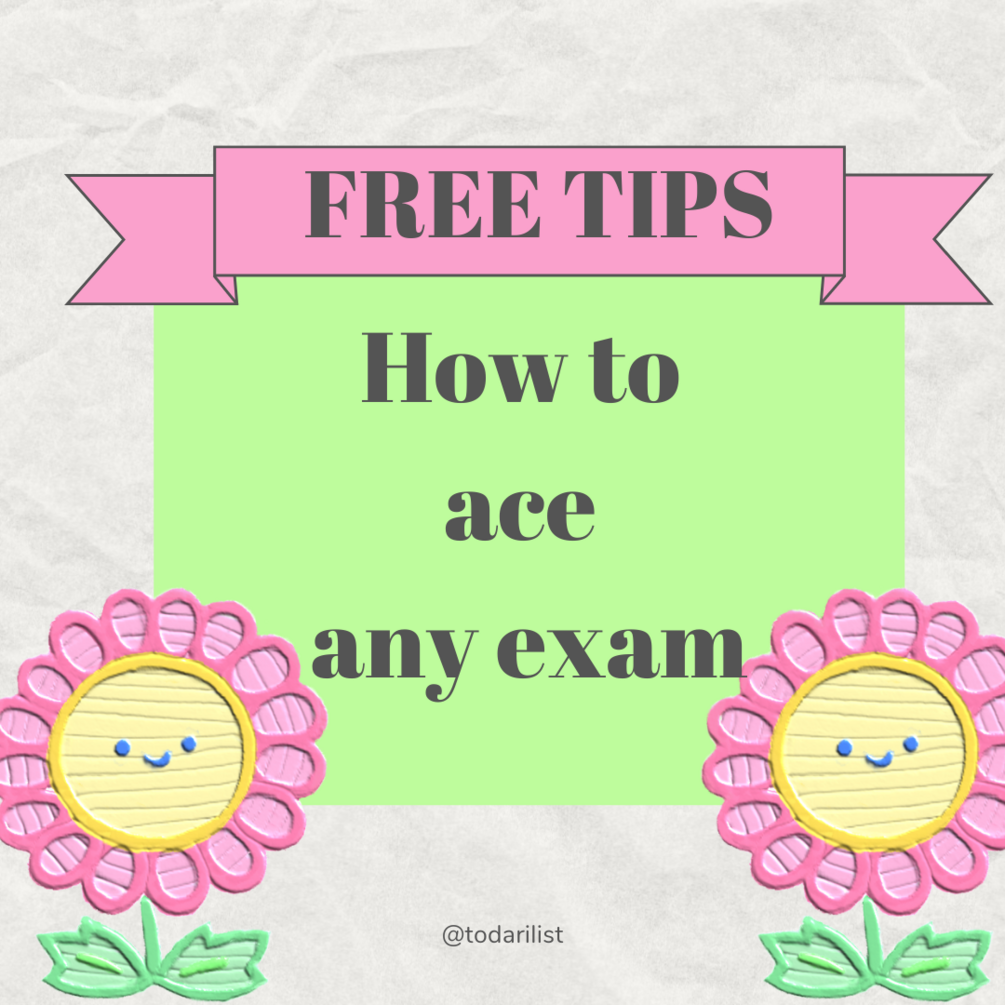 😍 FREE EXAM TIPS 😍