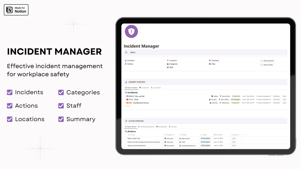 Incident Manager [Notion Template]