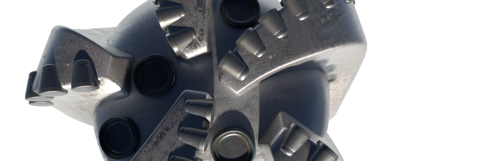 3D Photorealistic PDC Drill Bit Model