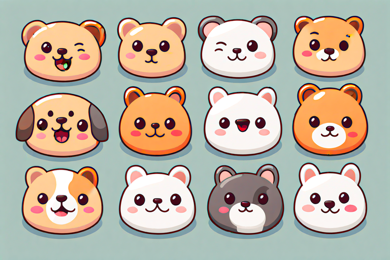 Cute animal emoticons