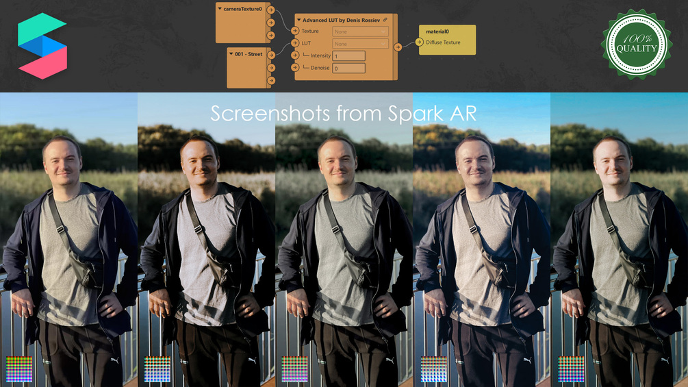 LUTs for Meta Spark Studio (Micro Pack #1)