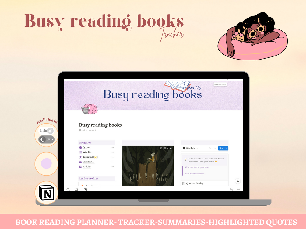 Busy reading books Tracker| Reading planner and tracker