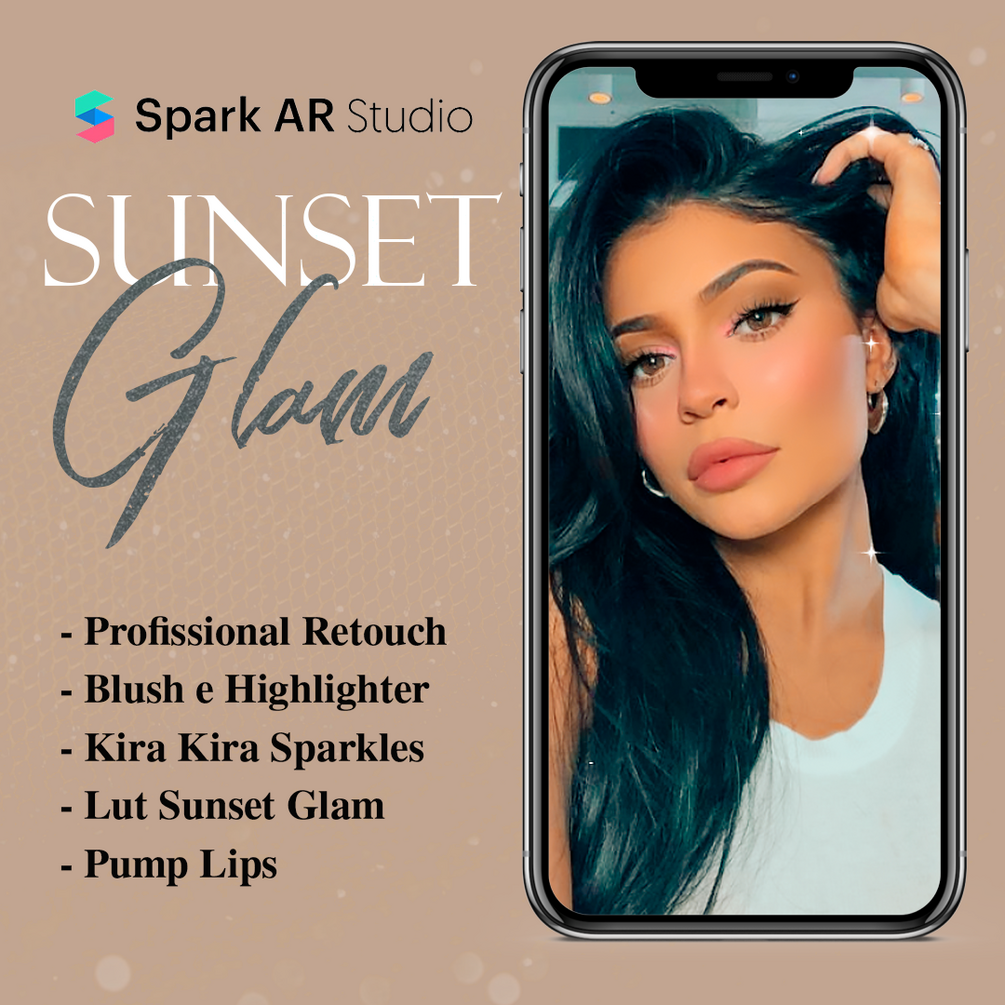 Spark AR Filter | Sunset Glam | Filter for Instagram