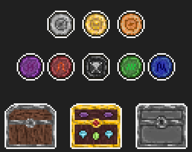 Treasure and Loot Pixel Art Asset Pack