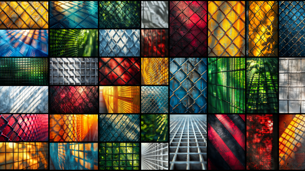 Metallic Grid Patterns - Prompt Stock Photos