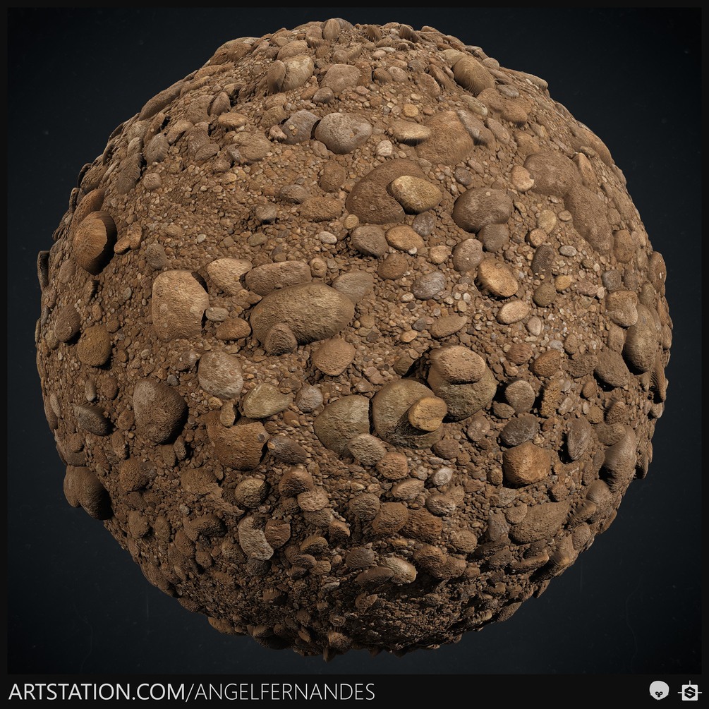 Rocky Soil Ground Material - Substance Designer