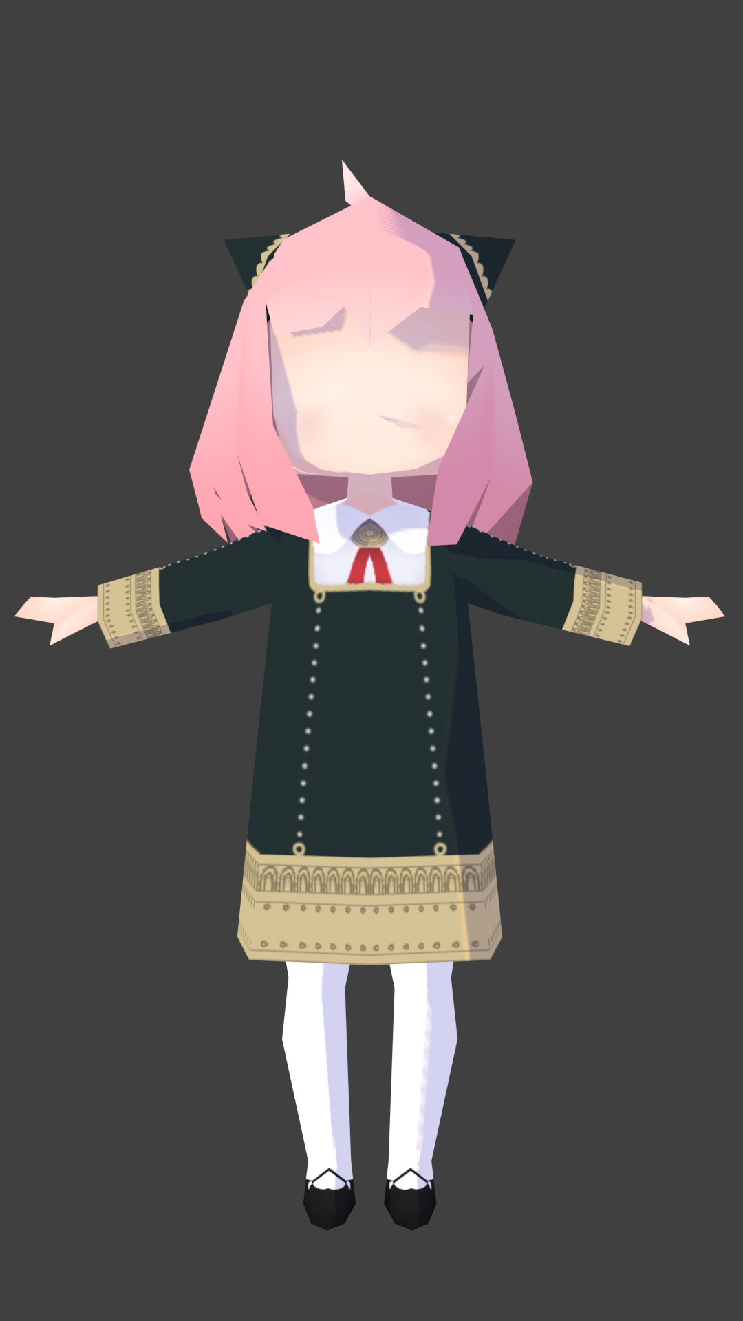Anya Forger - 3D Low polygon Model