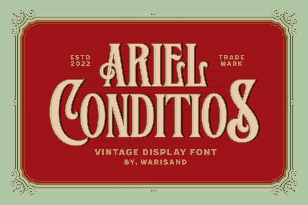 Ariel Conditios - Vintage Font