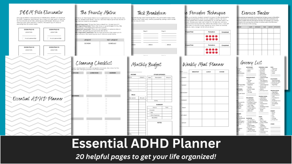 Essential ADHD Planner (Printable)