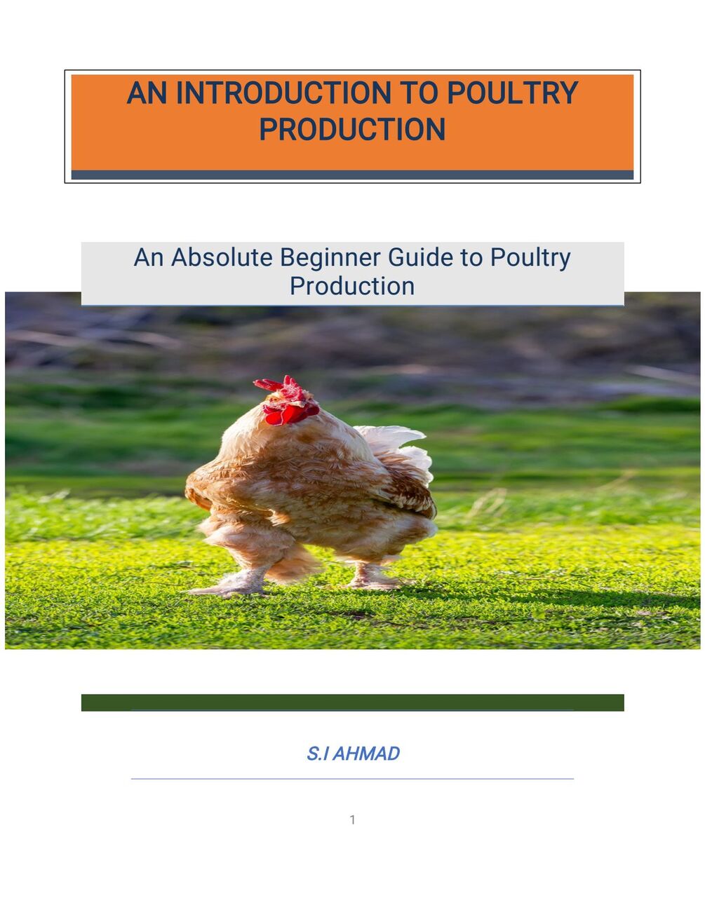 INTRODUCTION TO POULTRY PRODUCTION; An Absolute Beginner Guide to ...