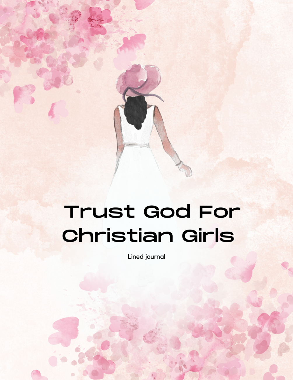 Trust God Christian Girl journal